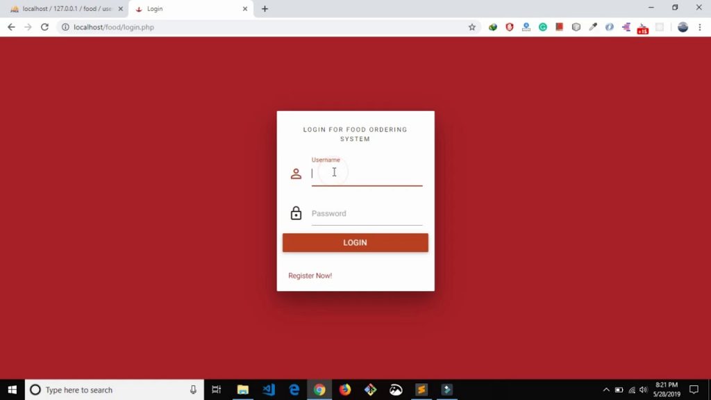 Simple Food Order System In Php With Source Code Source Code And Projects Pani Computer